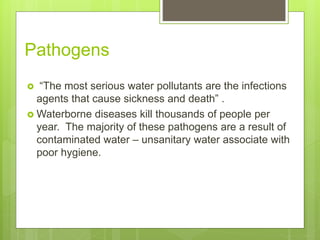 Surface water pollution | PPTX
