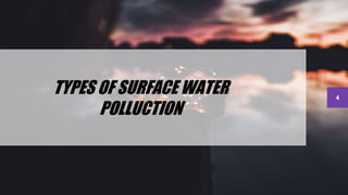 surface water pollution and it's treatment in environmental geology | PPT
