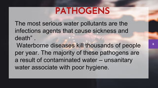 surface water pollution and it's treatment in environmental geology | PPTX