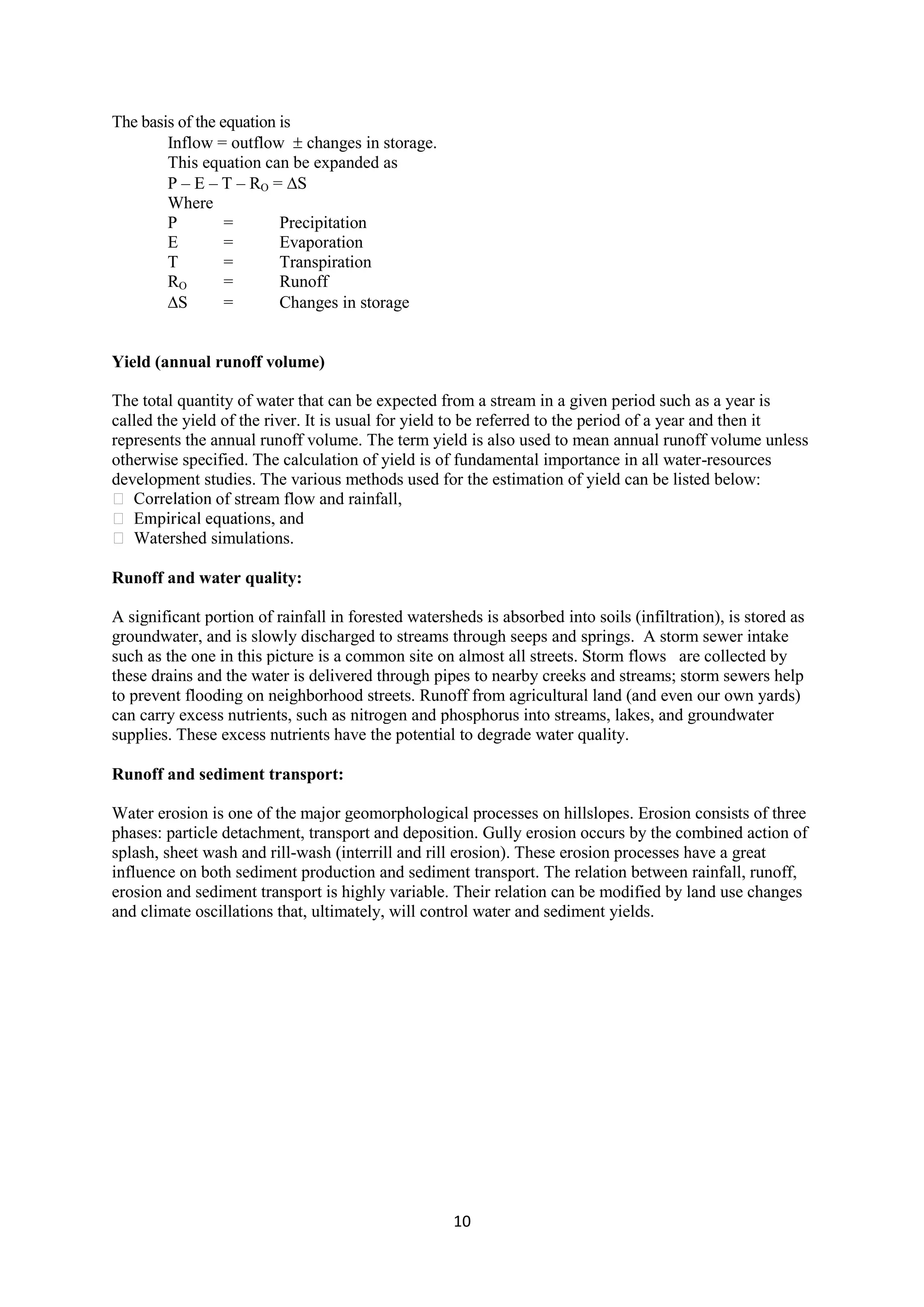 Surface water runoff | PDF