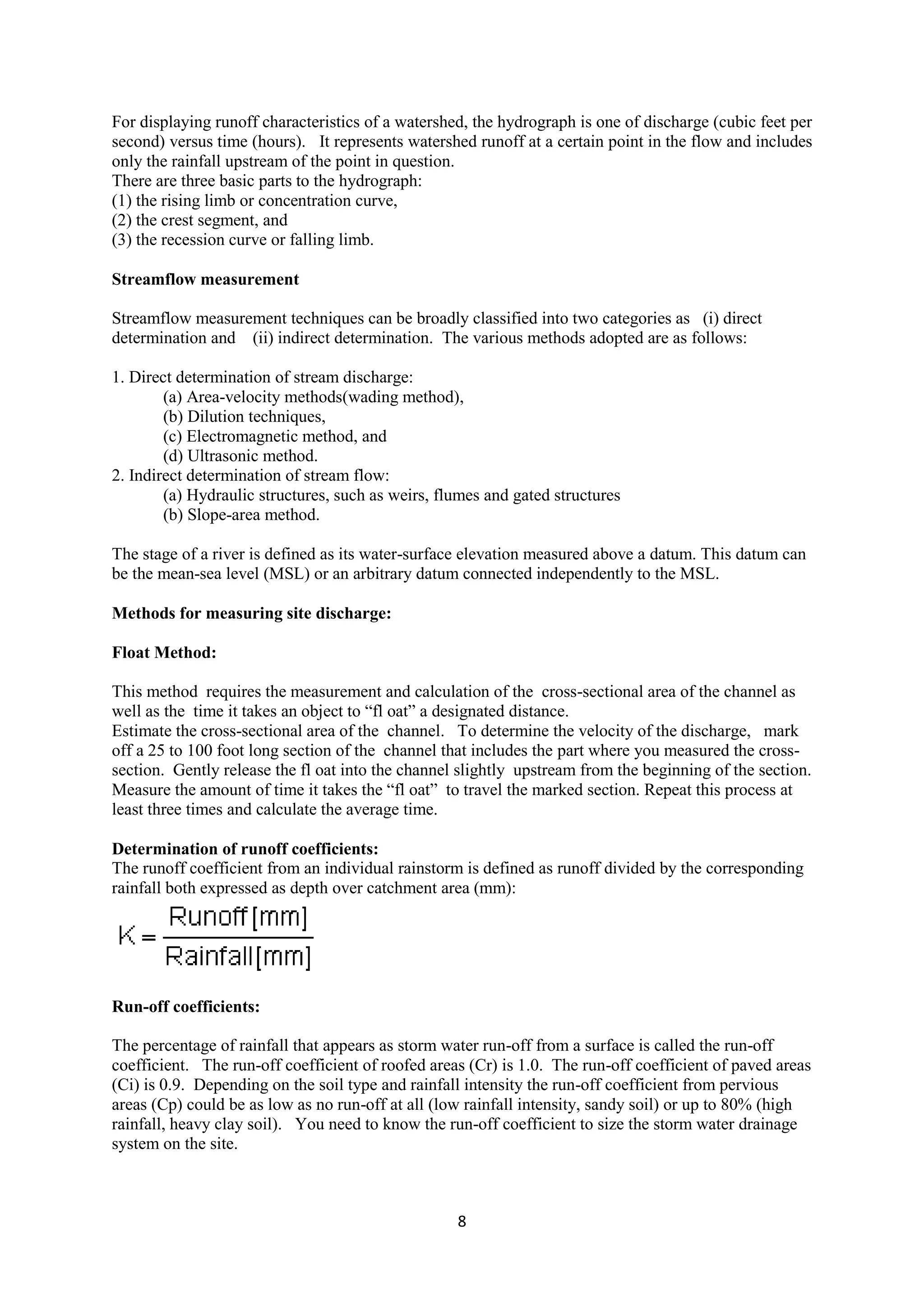 Surface water runoff | PDF