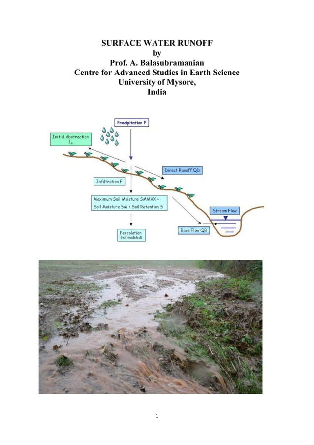 Surface water runoff | PDF | Weather | Science