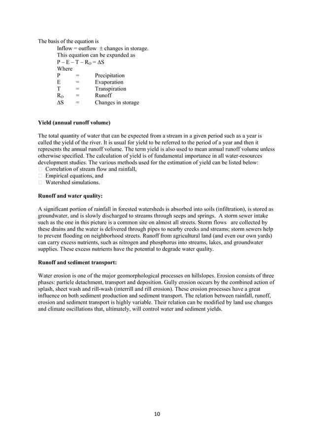 Surface water runoff | PDF