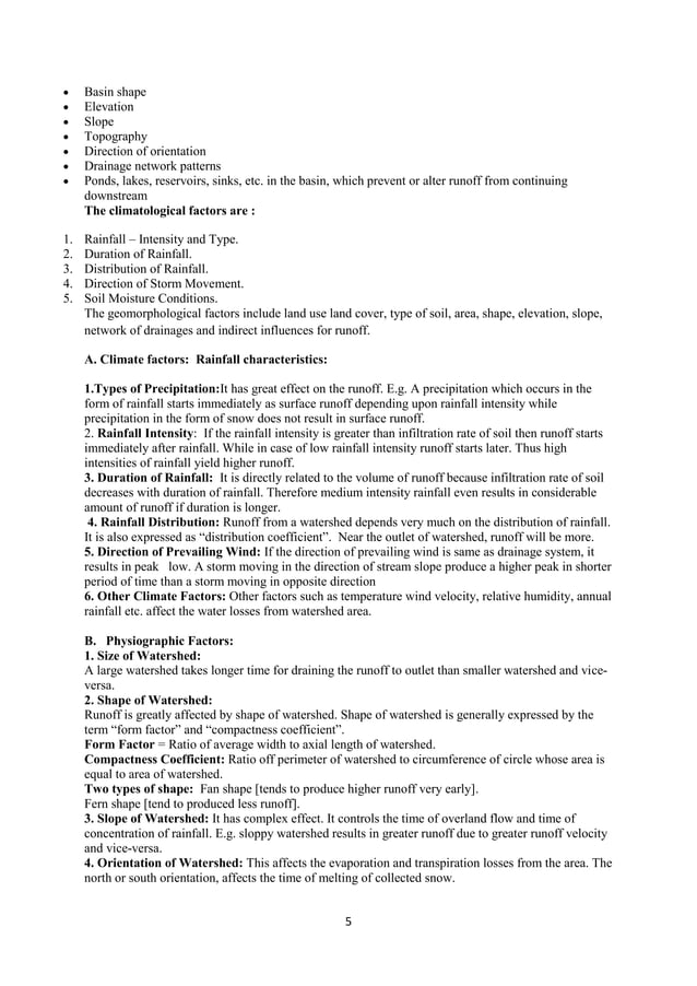 Surface water runoff | PDF | Weather | Science