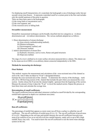 Surface water runoff | PDF | Weather | Science
