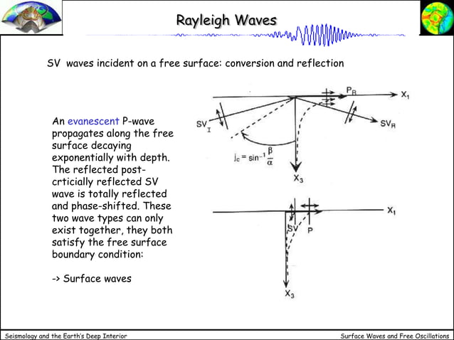 _surface waves and free oscillations .ppt | Geology | Science