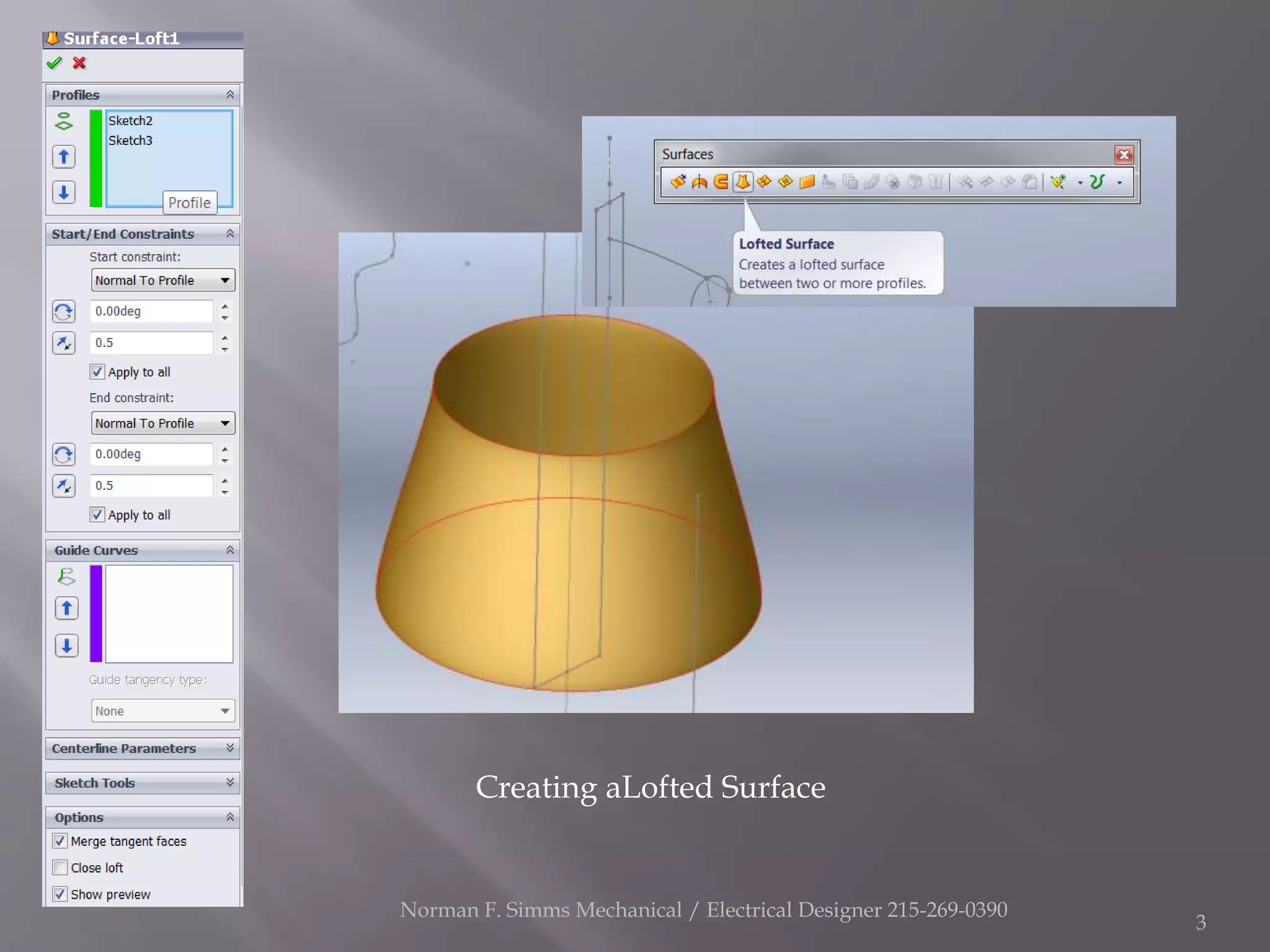 Surfacing using Solidw | PPSX