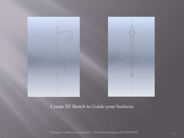 Surfacing using Solidw | PPSX | 3-D Graphics | Computer Software and Applications