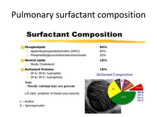 Surfactant, biosynthesis and its regulation | PPTX