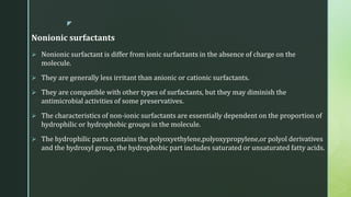 SURFACTANT CLASSIFICATION AND APPLICATION.pptx