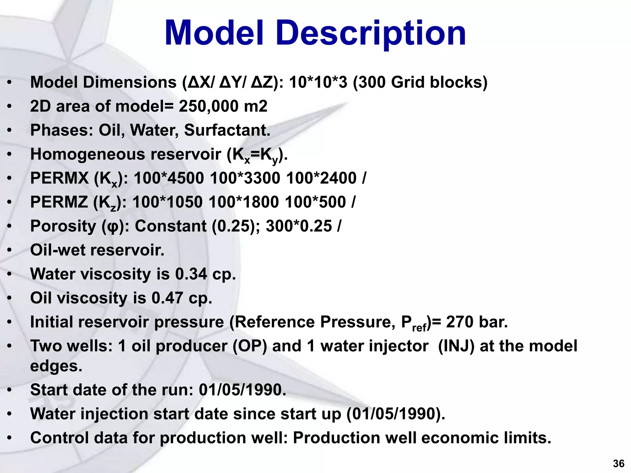 Surfactant flooding reservoir simulation | PPTX