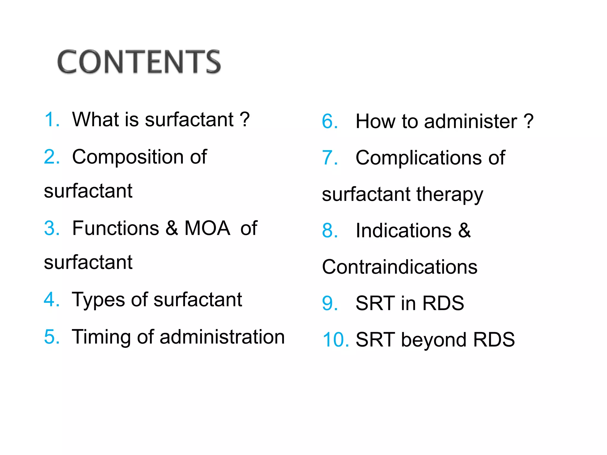 Surfactant replacement therapy : RDS & beyond | PPTX
