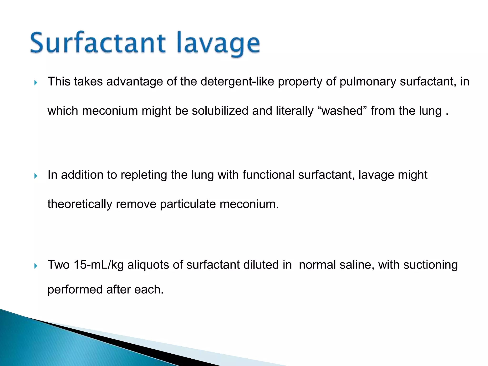 Surfactant replacement therapy : RDS & beyond | PPTX