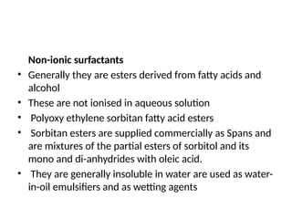 SurfactantsAll about the surfactants-1.pptx | Chemistry | Science