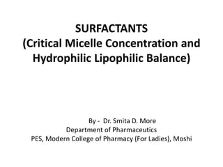 Surfactants | PPTX