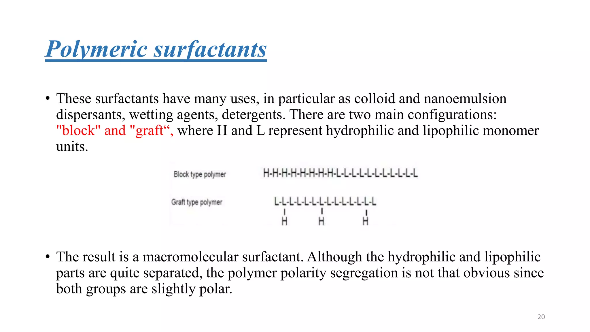SURFACTANTS - Classification and applications | PPTX
