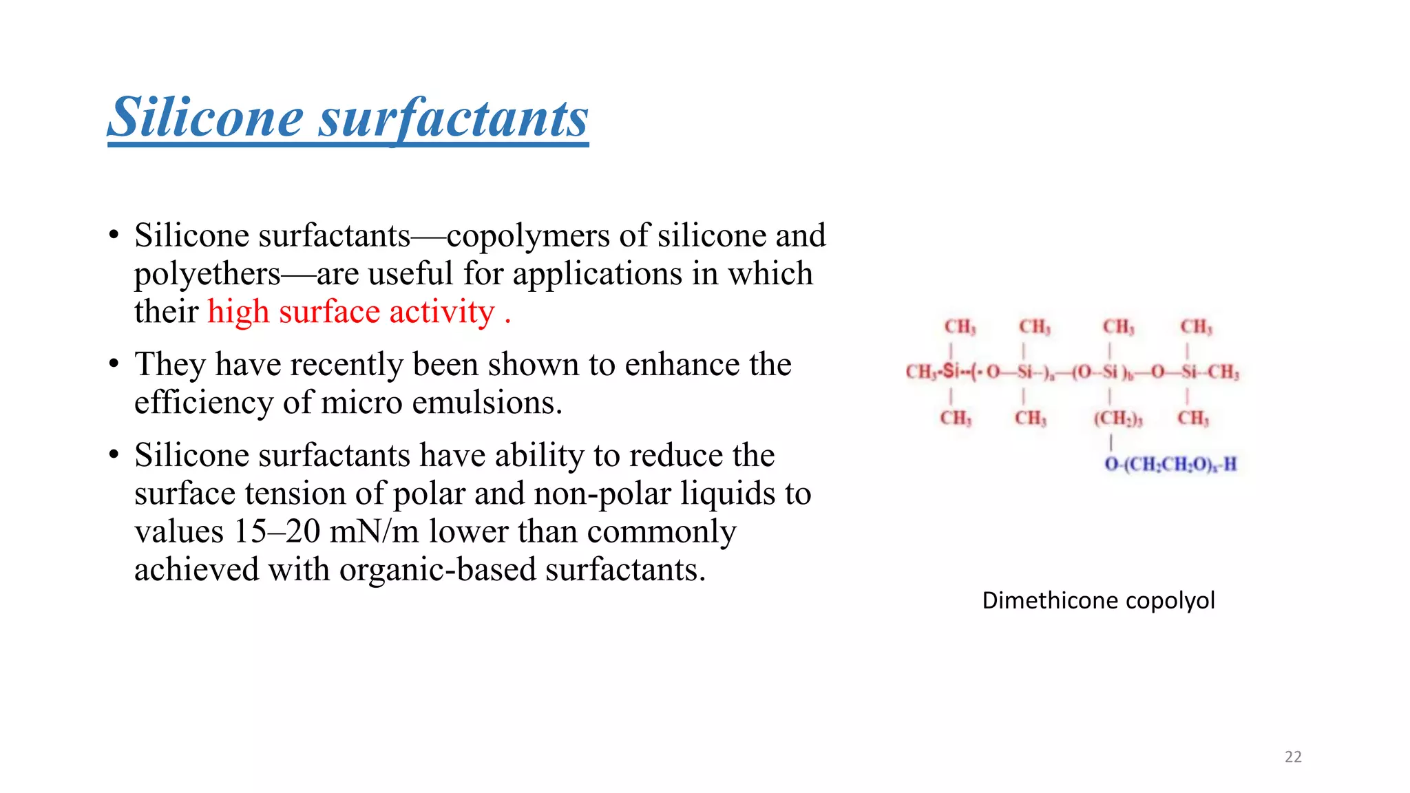 SURFACTANTS - Classification and applications | PPTX