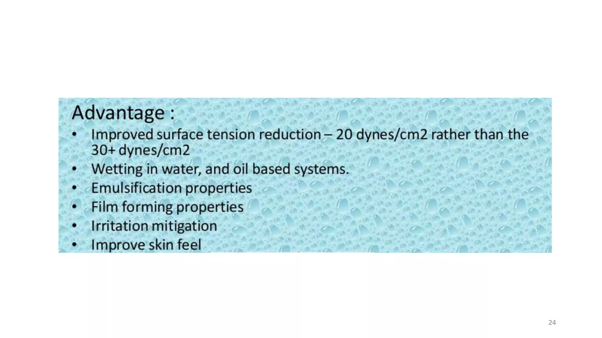 SURFACTANTS - Classification and applications | PPTX