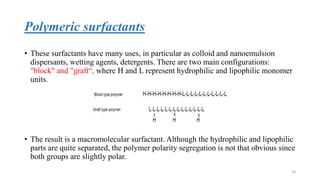 SURFACTANTS - Classification and applications | PPTX