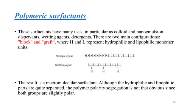 SURFACTANTS - Classification and applications | PPTX