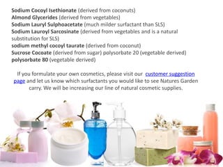 Surfactants in cosmetics class | PDF