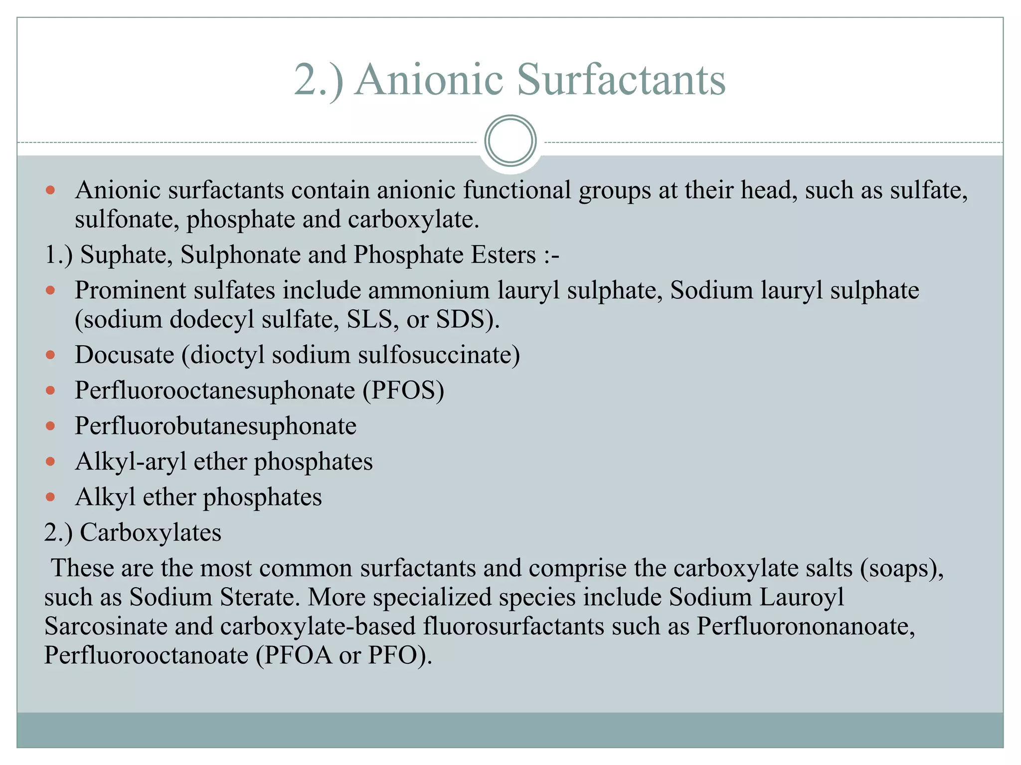 Surfactants and its importance | PPTX