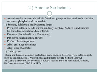 Surfactants and its importance | PPTX