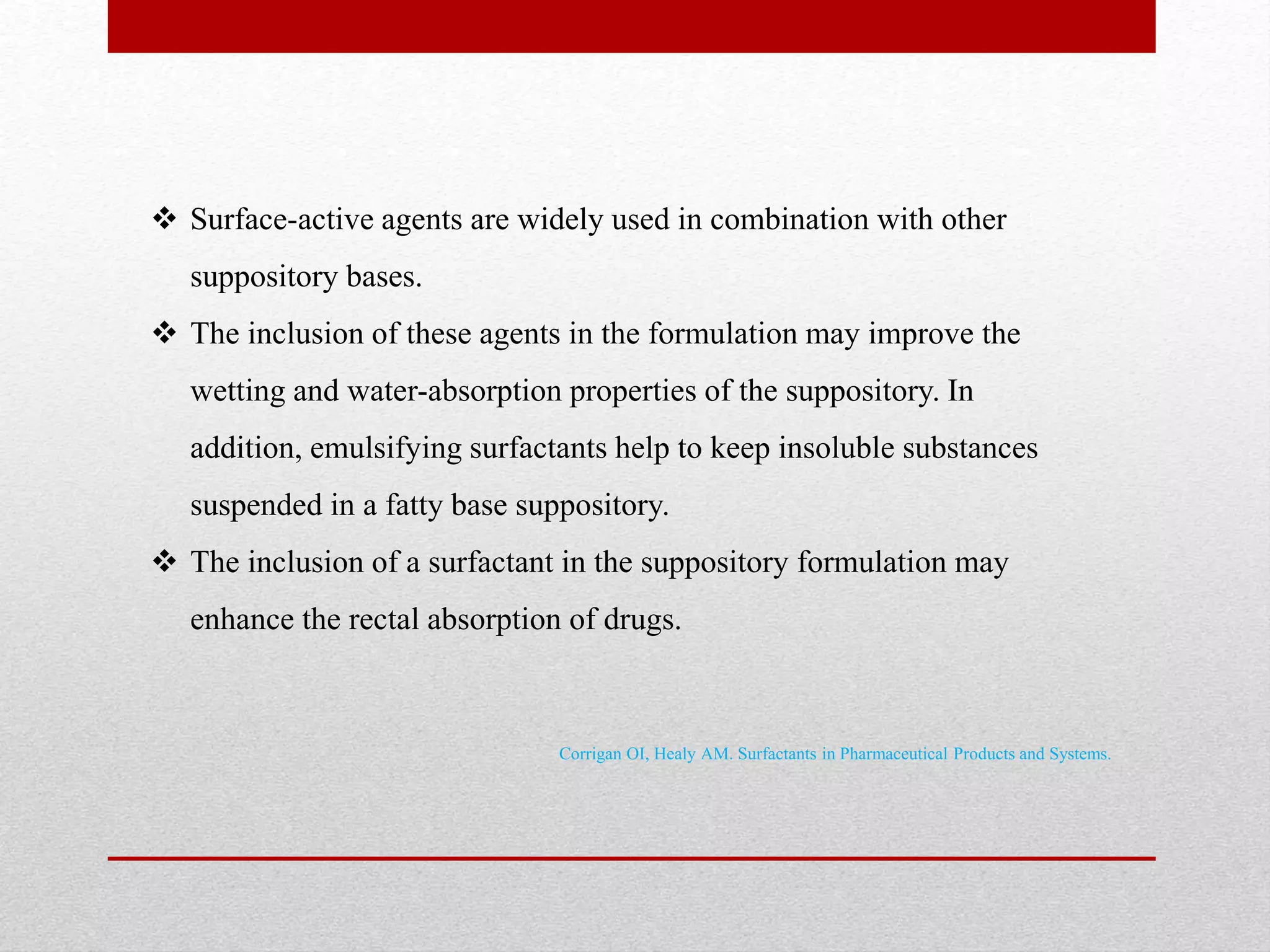 Surfactants and their applications in pharmaceutical dosage form | PPTX