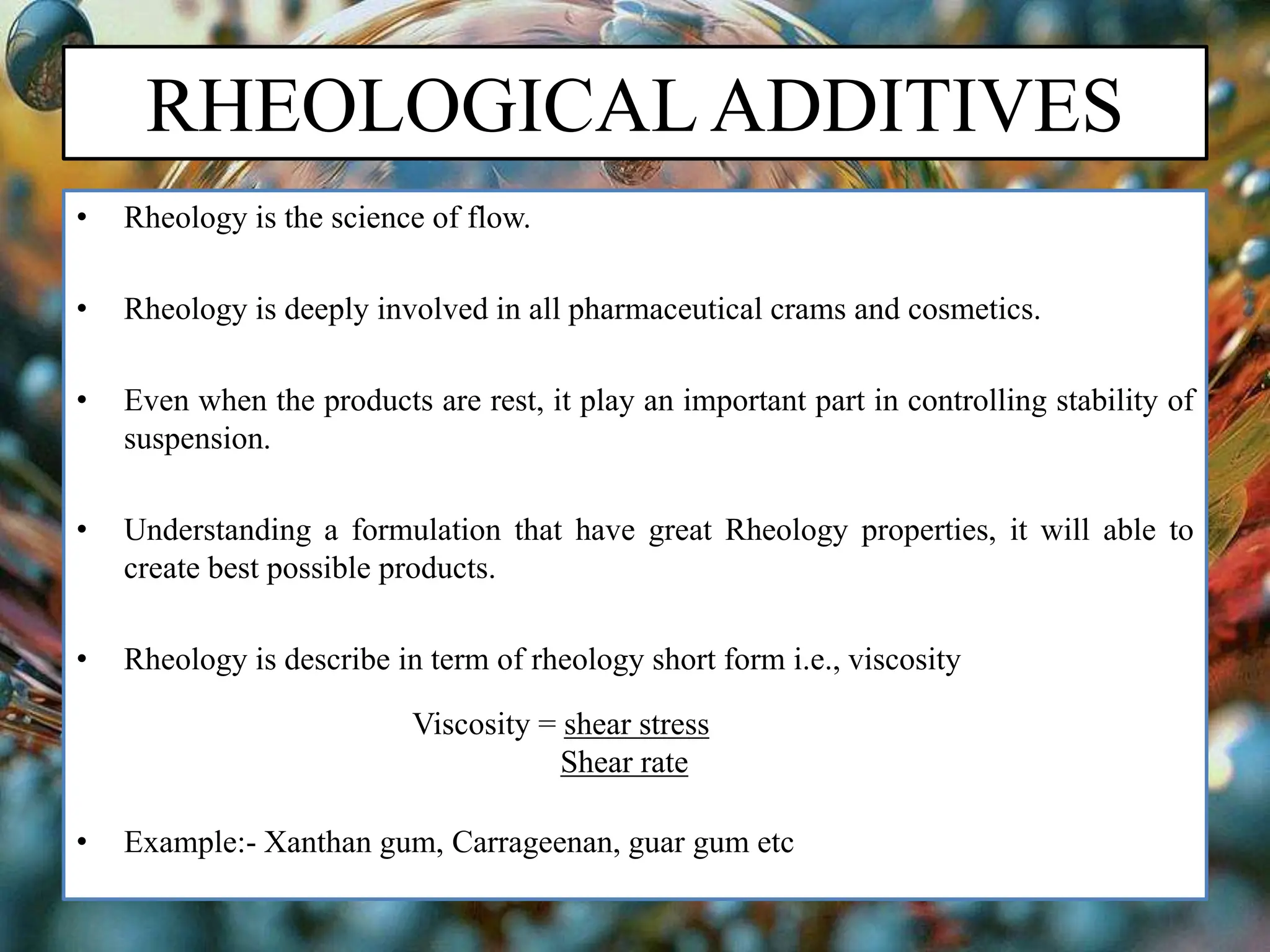 SURFACTANTS, EMOLLIENTS AND RHEOLOGICAL ADDITIVES.pptx
