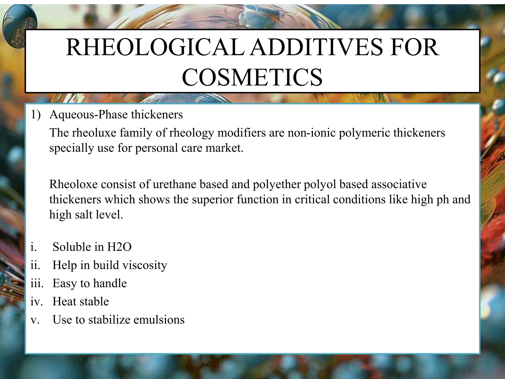 SURFACTANTS, EMOLLIENTS AND RHEOLOGICAL ADDITIVES.pptx