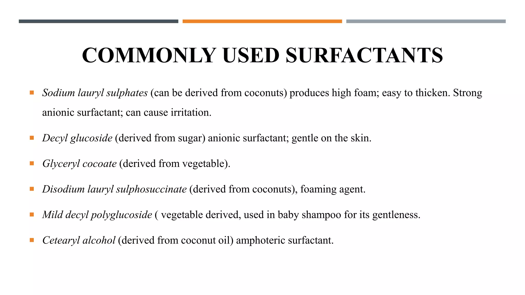 SURFACTANT (SURFACE ACTIVE AGENT)AND CLASSIFICATION.pptx | Skin Care ...