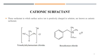 SURFACTANT (SURFACE ACTIVE AGENT)AND CLASSIFICATION.pptx