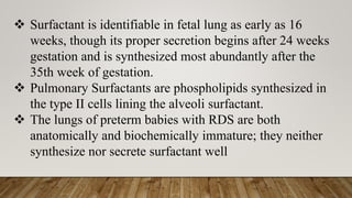 Surfactant therapy |medical administration of exogenous surfactant | PPTX