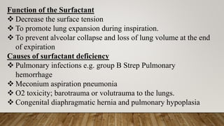 Surfactant therapy |medical administration of exogenous surfactant | PPTX