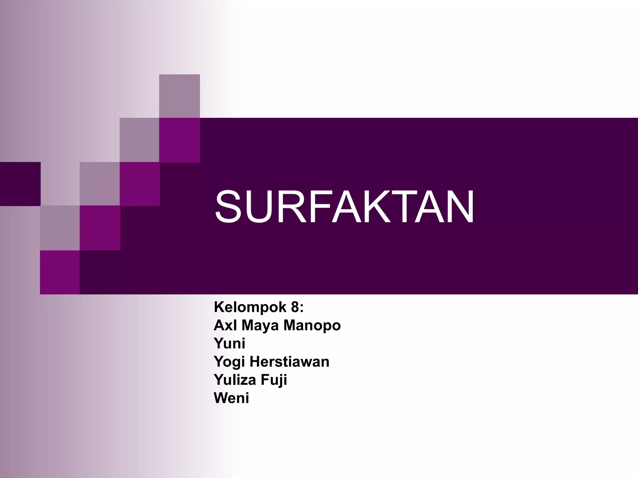 Surfaktan | PPT