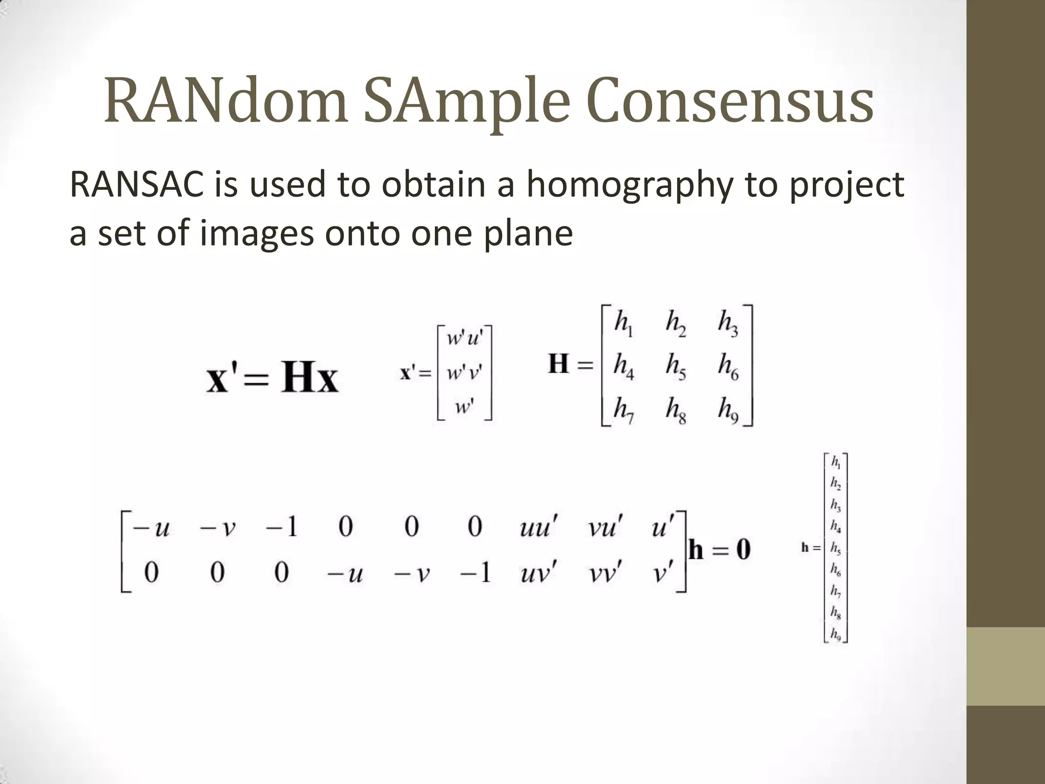 Surf and ransac | PPT