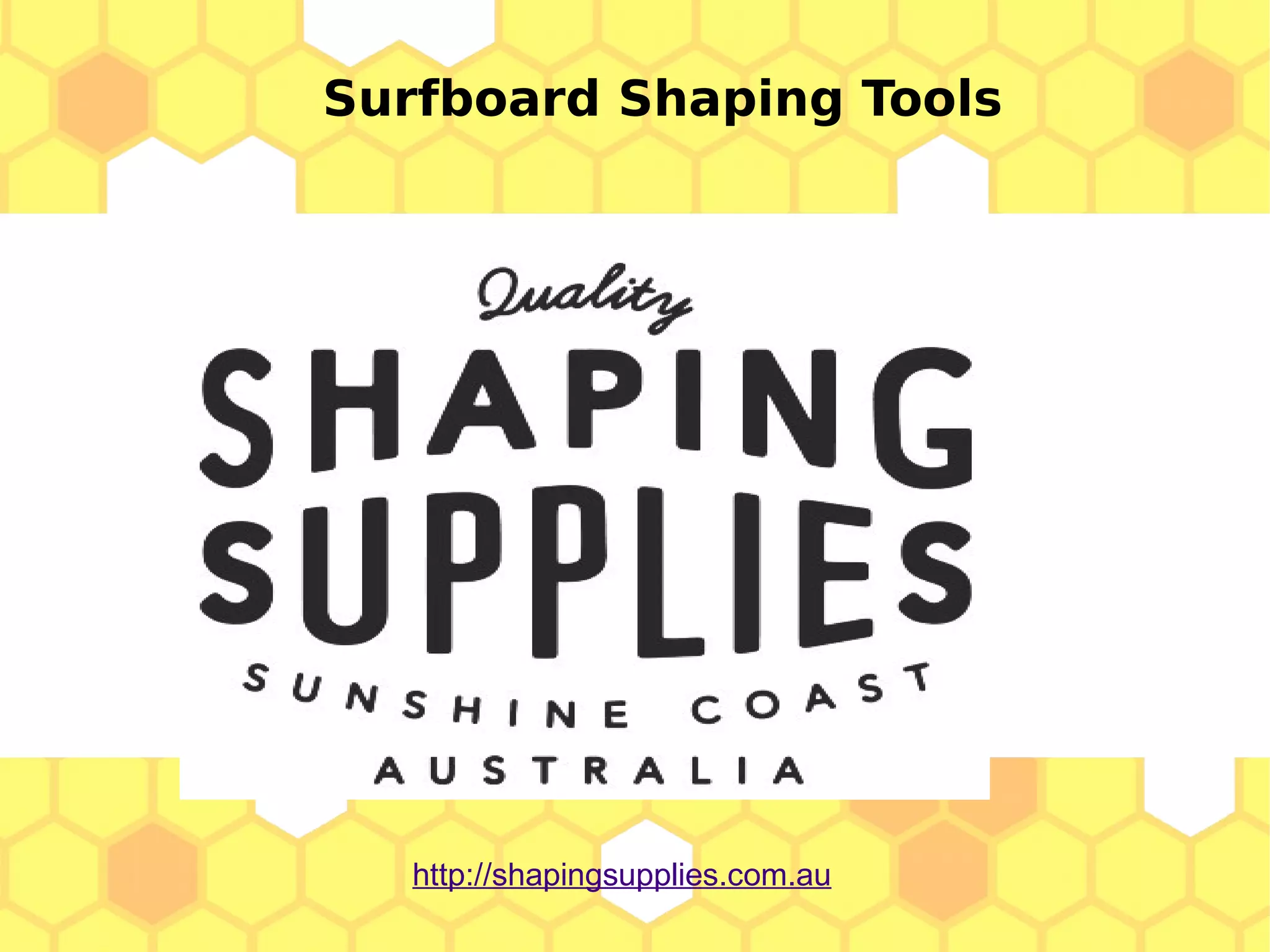 Surfboard Shaping Tools | PDF
