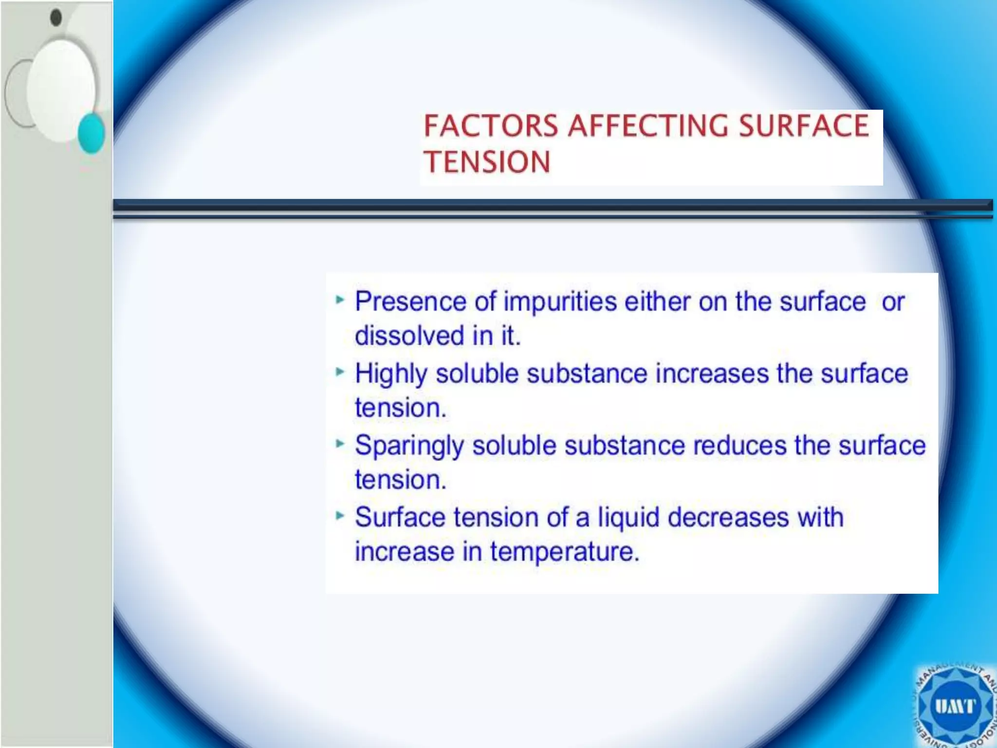 Surface tension. | PPTX