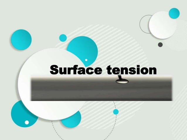 Surface tension. | PPTX | Lung and Respiratory Health | Diseases and ...