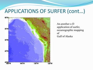 Surfer software | PPTX | 3-D Graphics | Computer Software and Applications