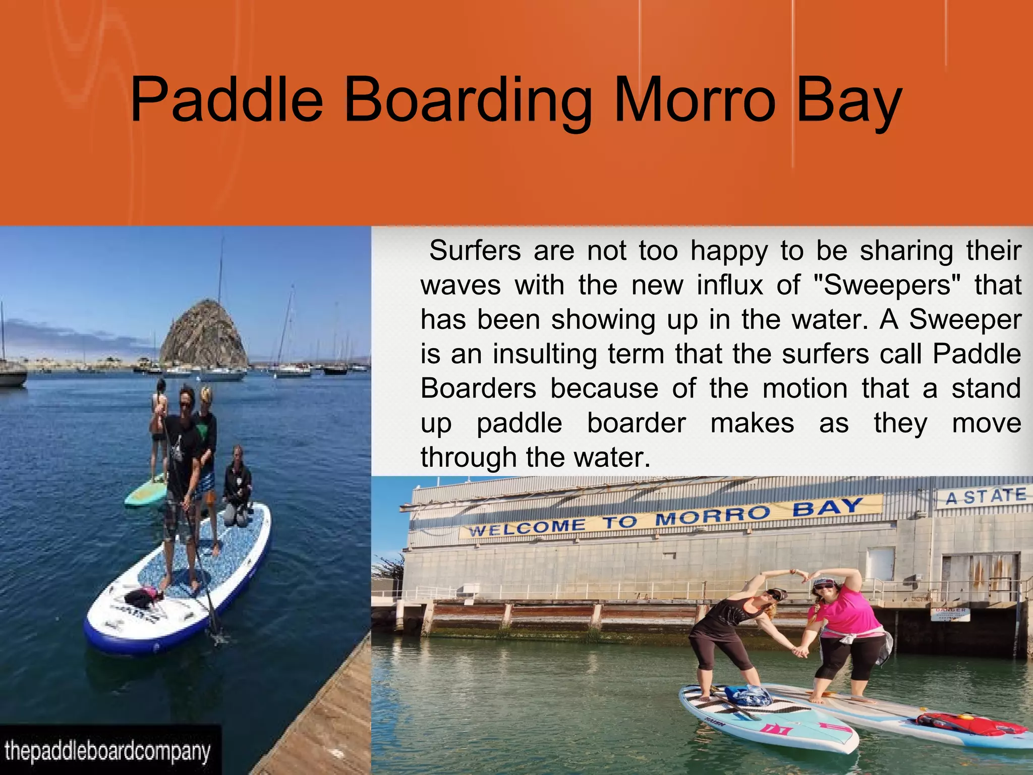 Surfer vs paddleboarder morro bay | PPT