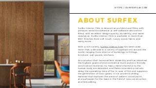 Surfex Interior Film Buy Catalogue | PDF