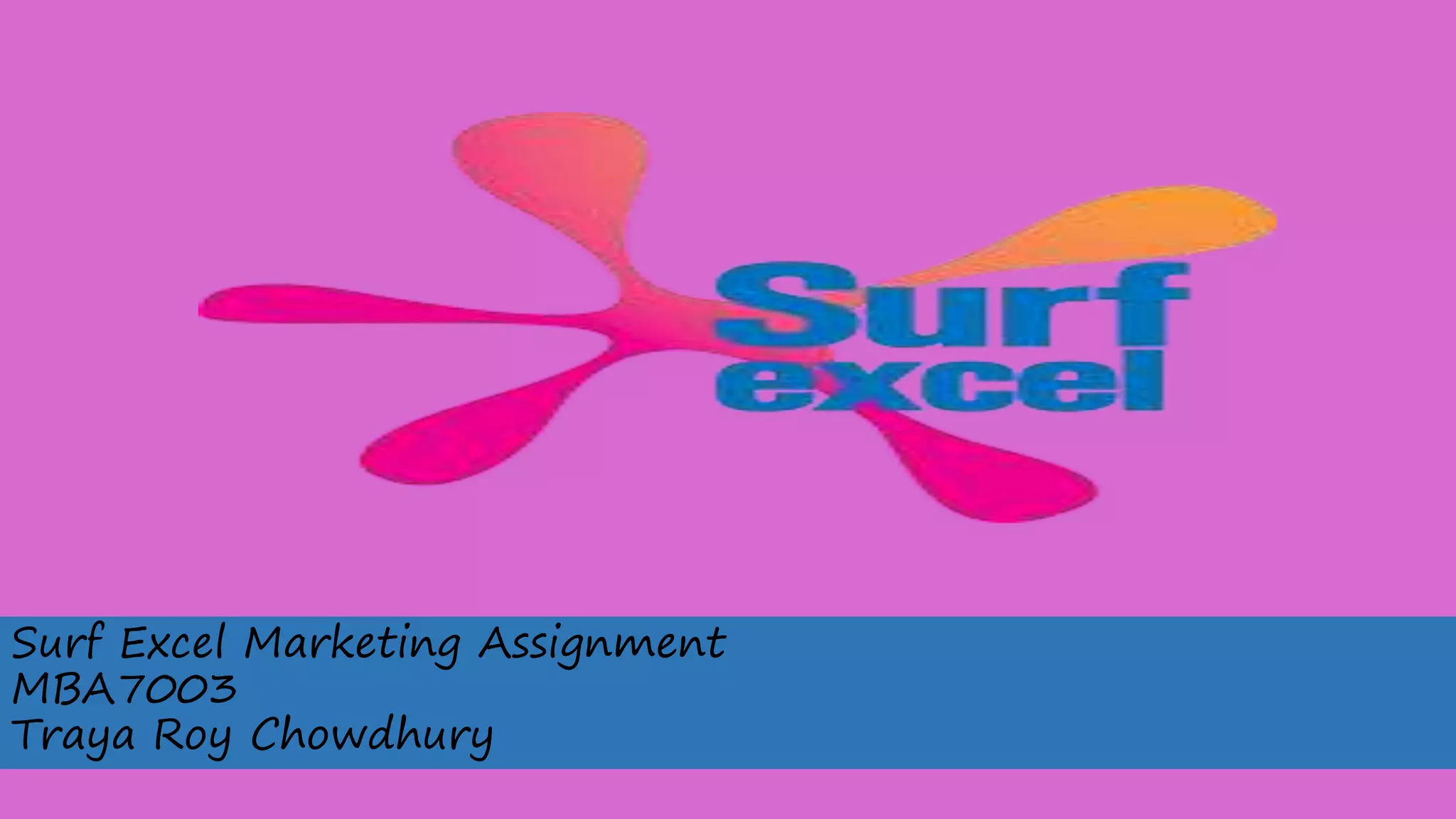 Surf excel marketing | PPT