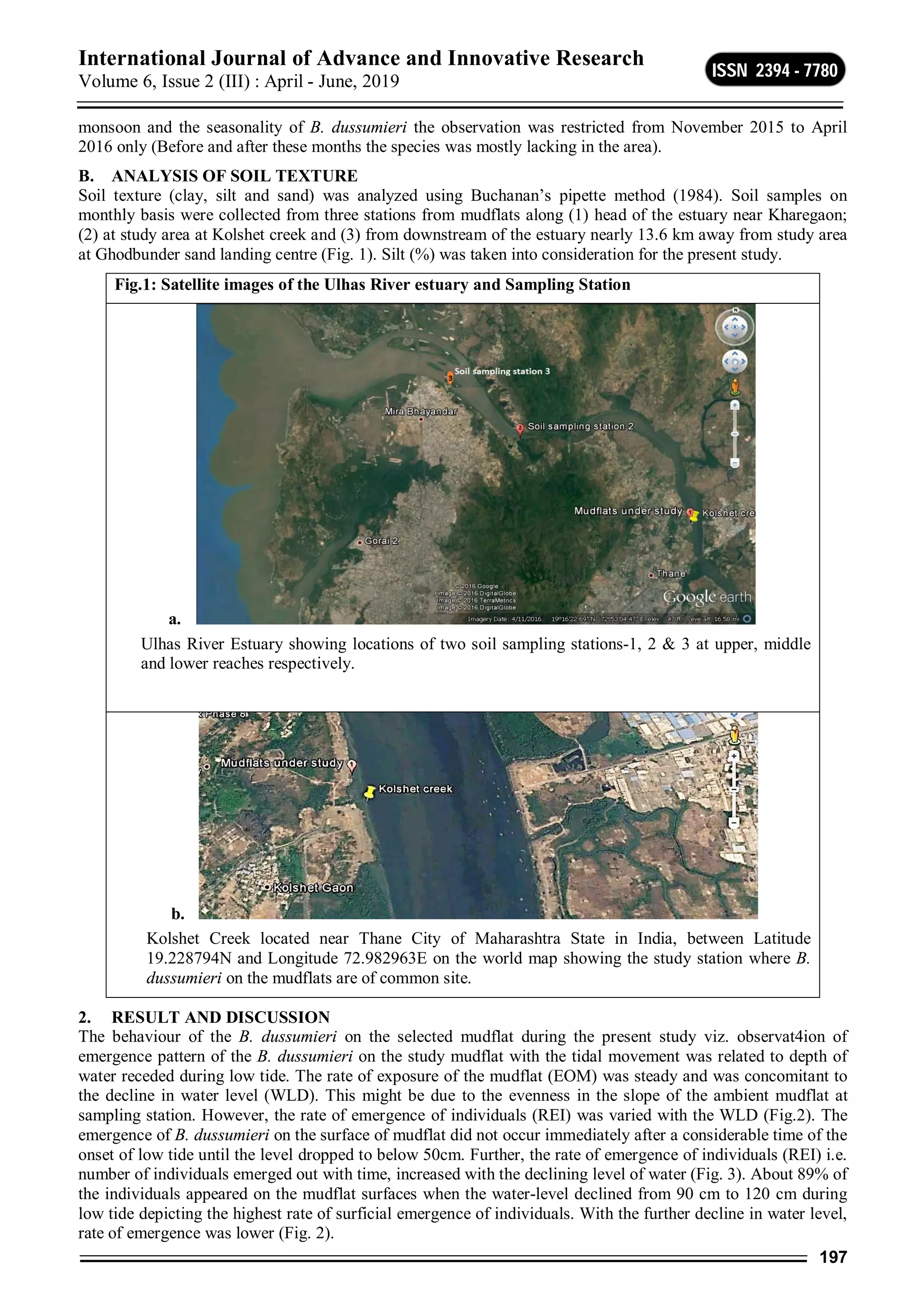Surficial emergence of boleophthalmus dussumieri sdr | PDF