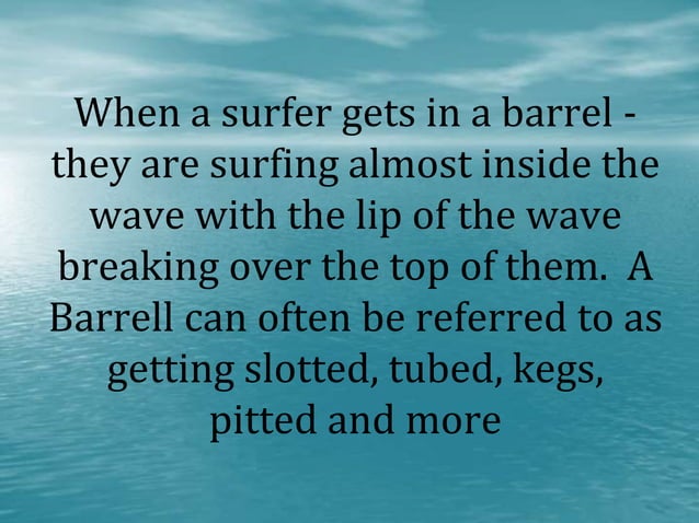 Surf and Sun - Surf Lingo - a basic guide | PPT