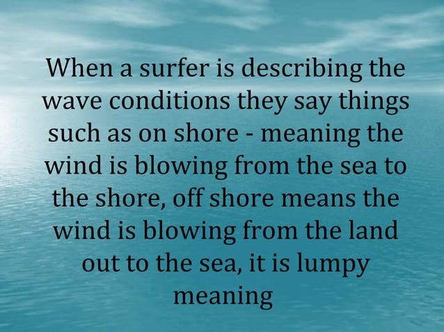 Surf and Sun - Surf Lingo - a basic guide | PPT