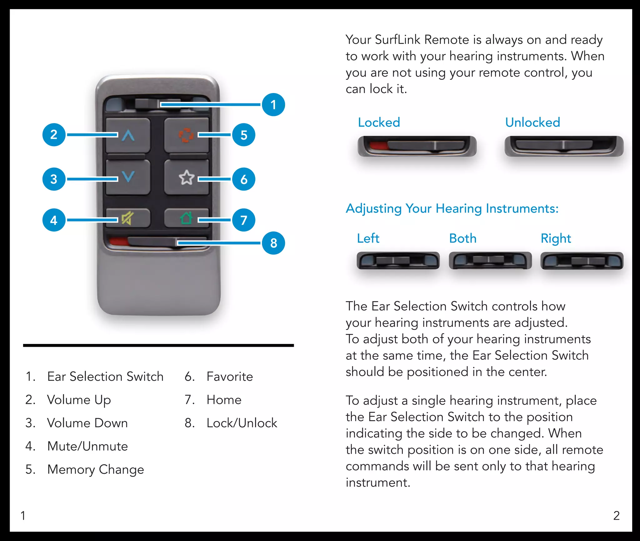 Surf link adv_remote_manual | PDF