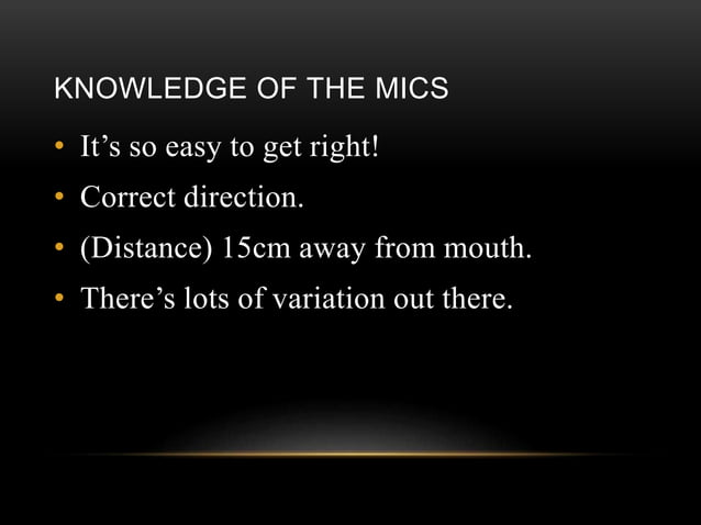 Surge advanced training (mics and speech) | PPTX