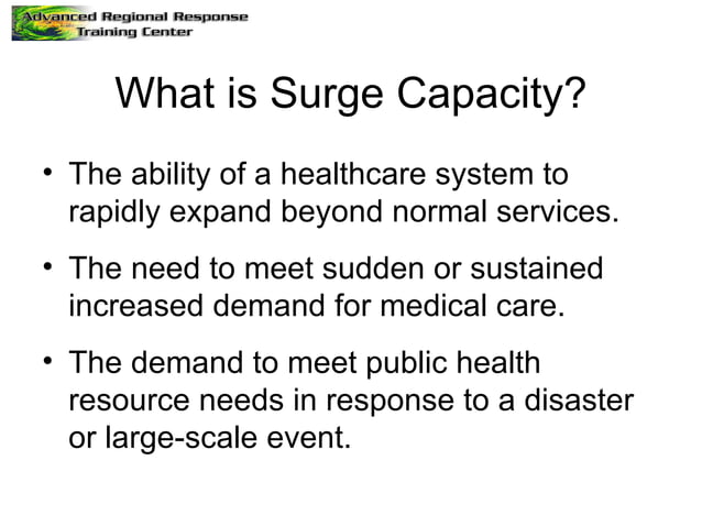 Surge Capacity Management | PPT