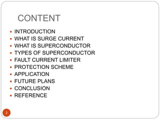 Surgecurrentprotectionusingsuperconductorpptmahesh 140326104357 ...